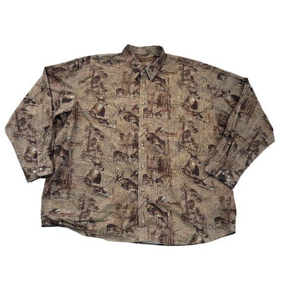 MORGAN CREEK | Shirts | Hunting Button Shirt Long Sleeve Mens Plus Size ...